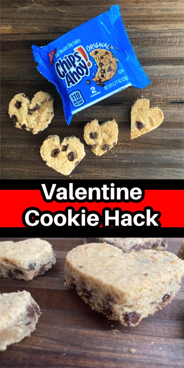 Heart Cookies Hack {Store Bought Chocolate Chip Cookies} - The Savvy Age